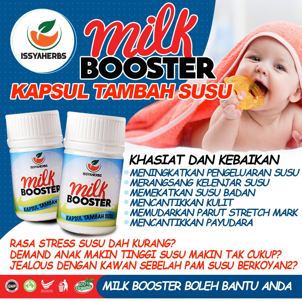 MILK BOOSTER KAPSUL MENAMBAH SUSU IBU KAPSUL WANITA KAPSUL MEMEKATKAN ...