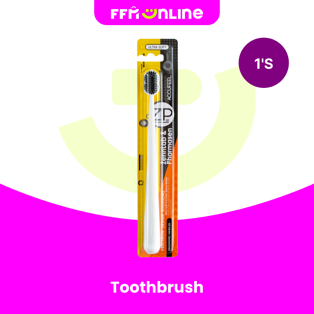 ZP Toothbrush 1's (0.01 Antibacterial) - Accufeel | Shopee Malaysia
