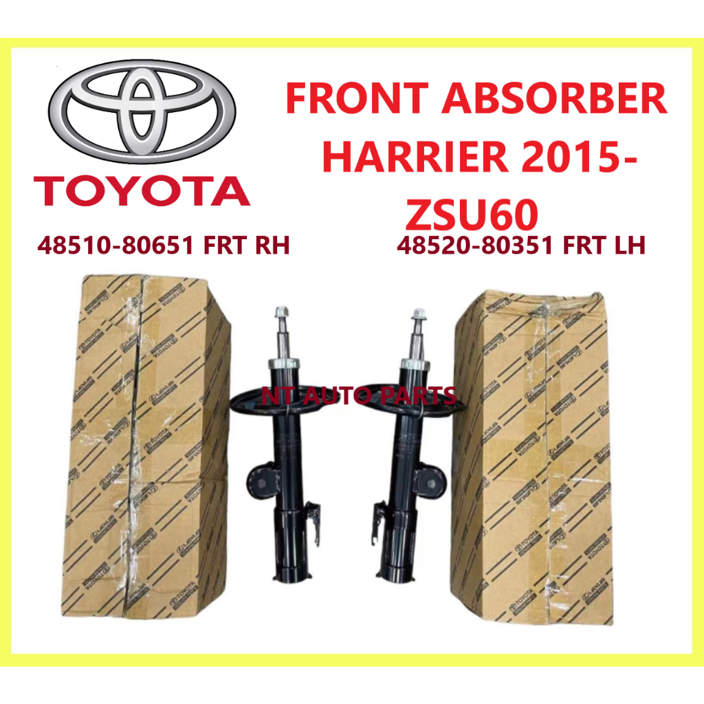 TOYOTA HARRIER 2015- ZSU60 ABSORBER FRONT LH RH SET(48510-80651)(48520 ...