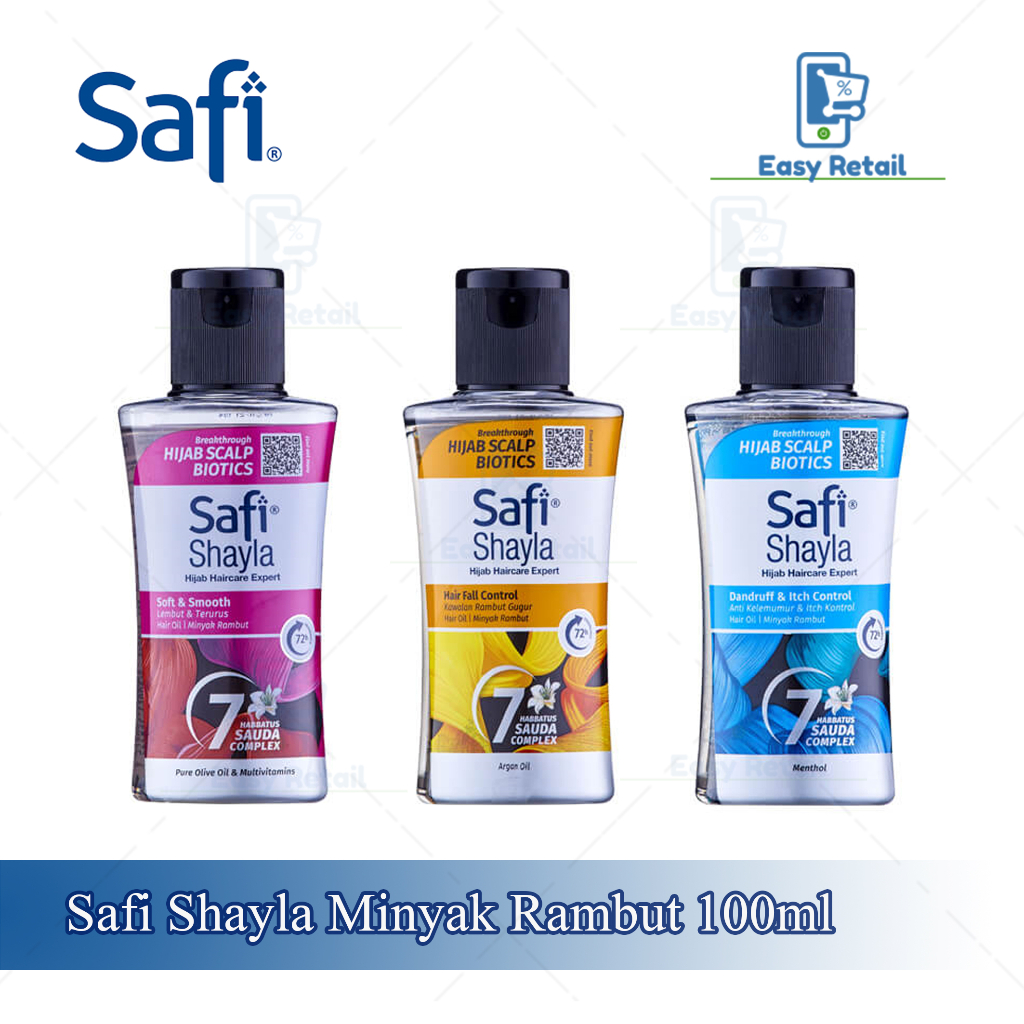 Safi Shayla Hair Oil / Minyak Rambut 100ml [ Licin Terurus / Kawalan ...