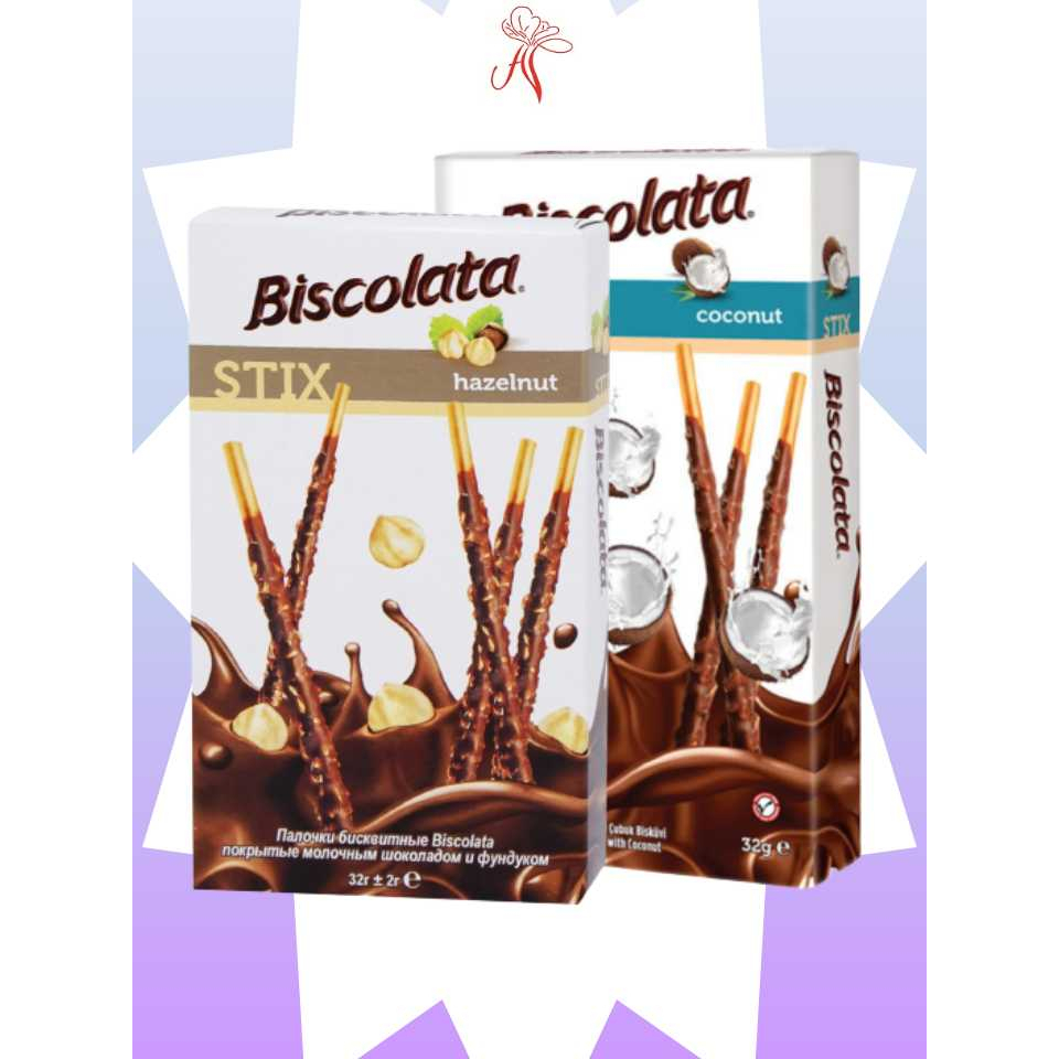 Biscolata Stix Biscuit Coconut/Hazelnut 32g | Shopee Malaysia