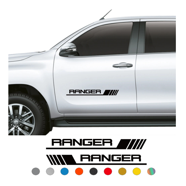 Pickup Door Side Sticker For Ford Ranger Raptor XL XLT Lariat Car ...