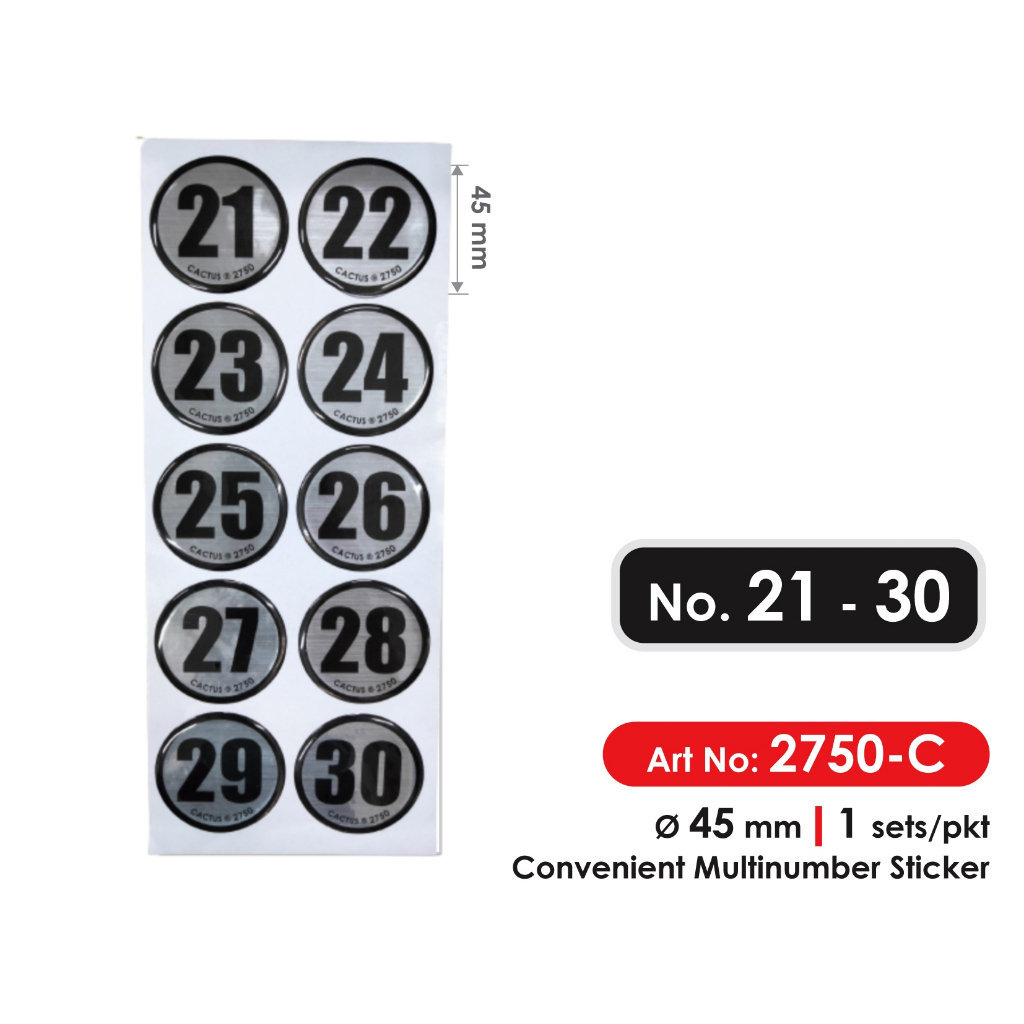 Epoxy Numbering Sticker/ Pelekat Nombor Meja/ Table Number Sticker ...