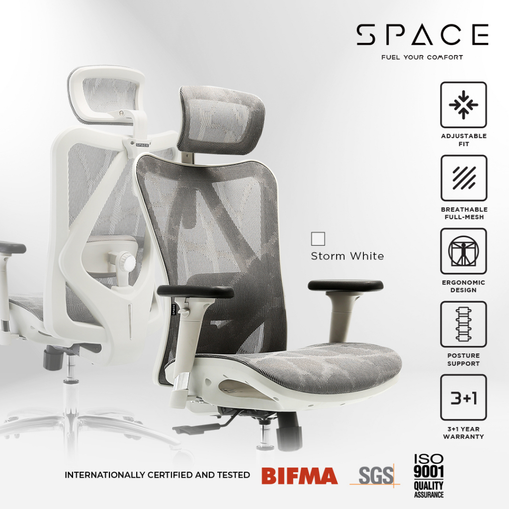 SPACE Ergonomic Chair - 4 Years Official Warranty (Office Chair ...