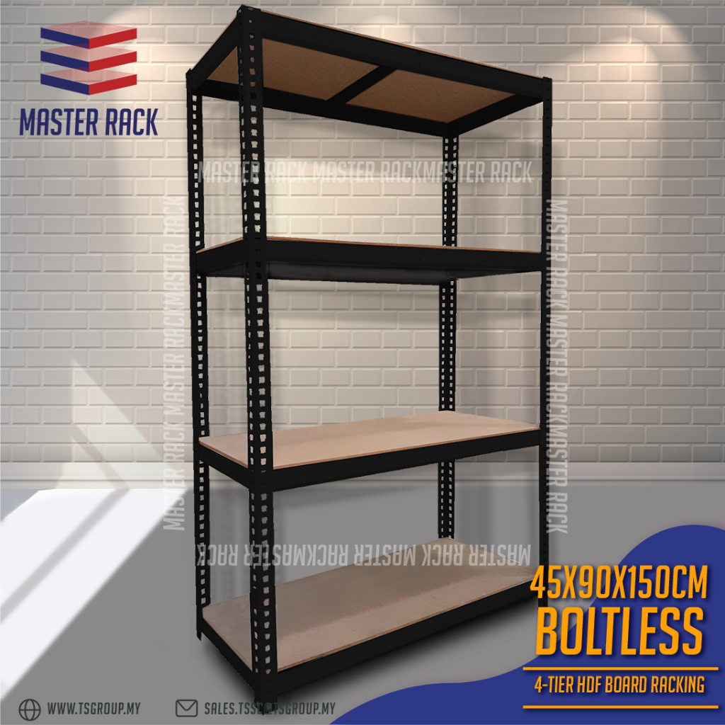 MASTERACK Racking Boltless DIY W45xL90xH150cm Multipurpose Racking ...