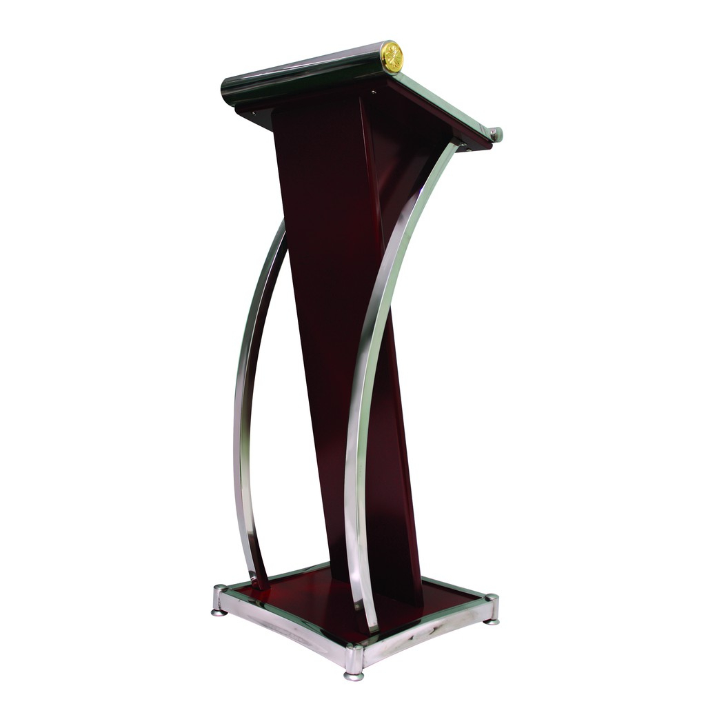 Executive Rostrum Stainless Steel Speaking Podium Presentation Stand ...