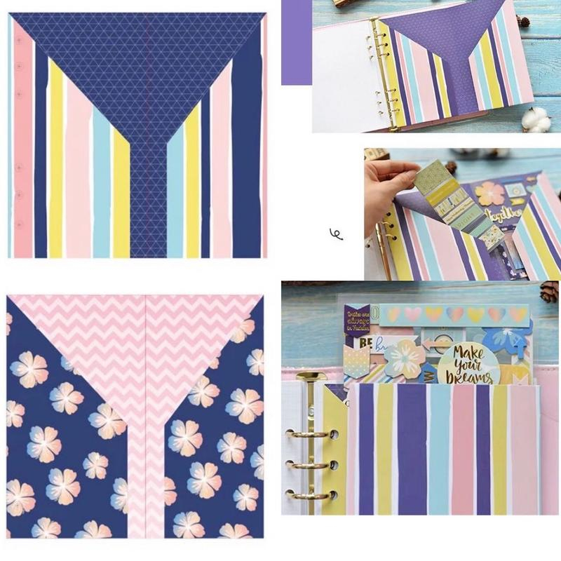 Planner Pocket Folder A5 Cute Functional Dashboard For 6 Ring Binder ...