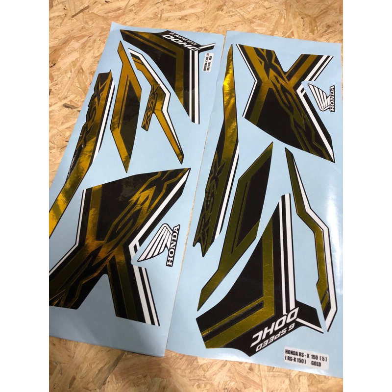 STICKER RSX CUSTOM GOLD | Shopee Malaysia