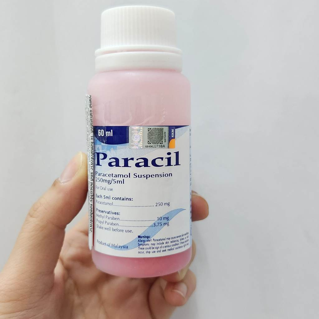 PARACIL 250MG/5ML SUSPENSION 60ML - STRAWBERRY | Shopee Malaysia
