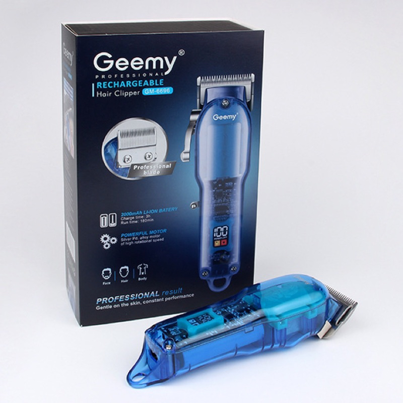 Geemy GM6696 Cordless Hair Clipper Trimmer Electric Beard Trimmer ...
