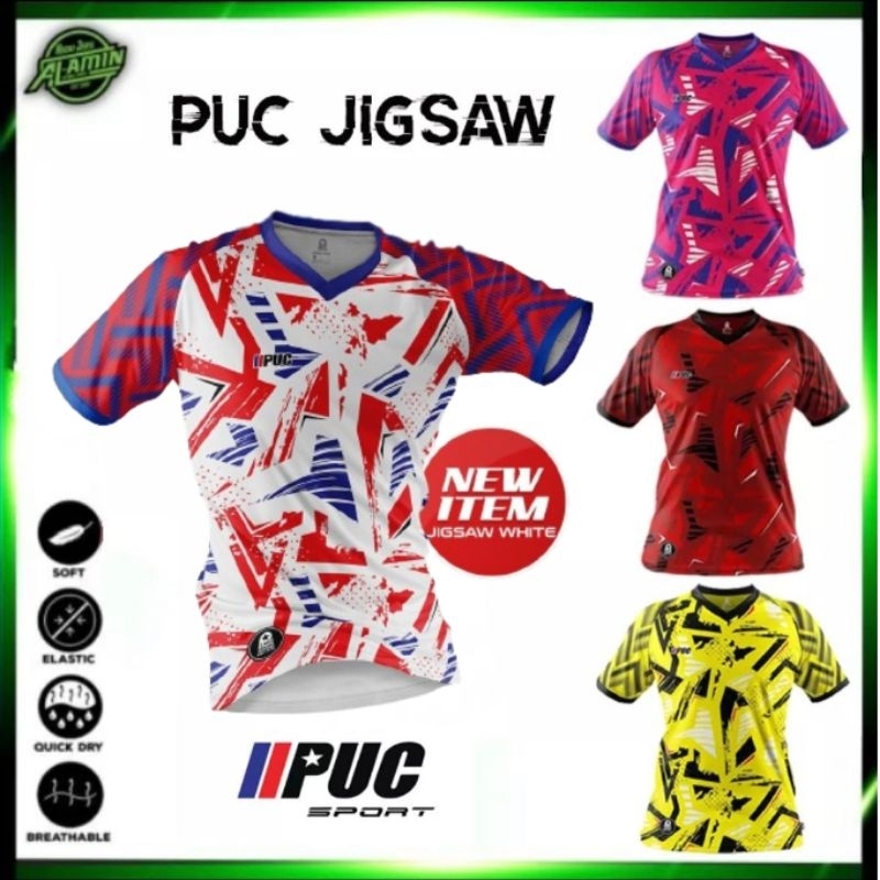 PUC JIGSAW White | Pink | Yellow . Boleh Tambah Nama & Nombor RM7, Logo ...