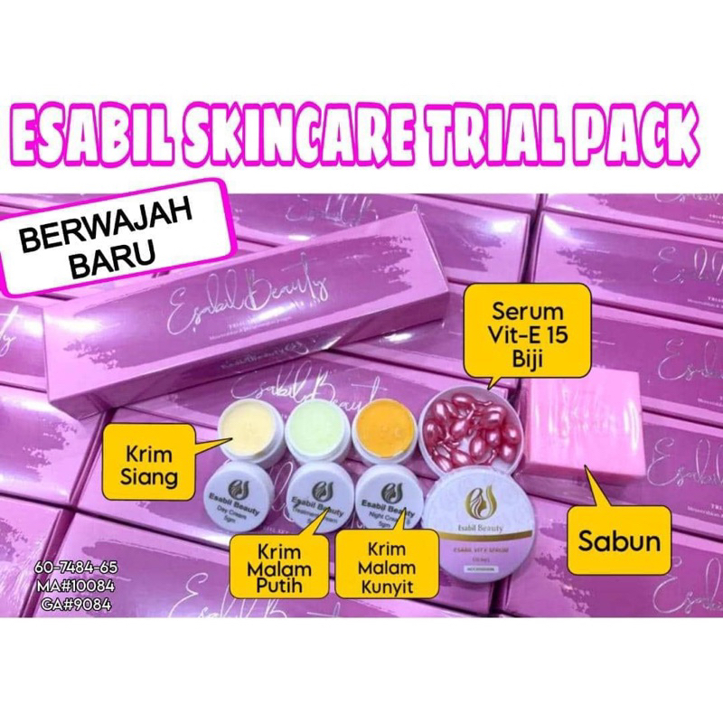 ESABIL SKINCARE (TRIAL SET PACK ) (FREE GIFT 🎁 ) | Shopee Malaysia