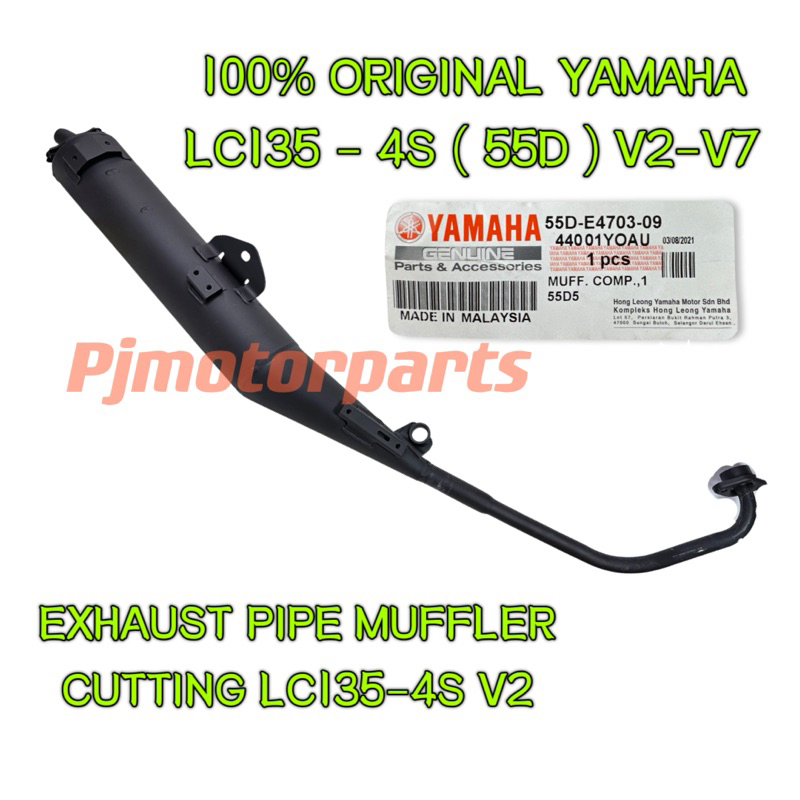 LC135 4S V2-V7 55D (100% ORIGINAL YAMAHA) 55D-E4703-09 STANDARD CUTTING LC135 4S V2 - EXHAUST ...