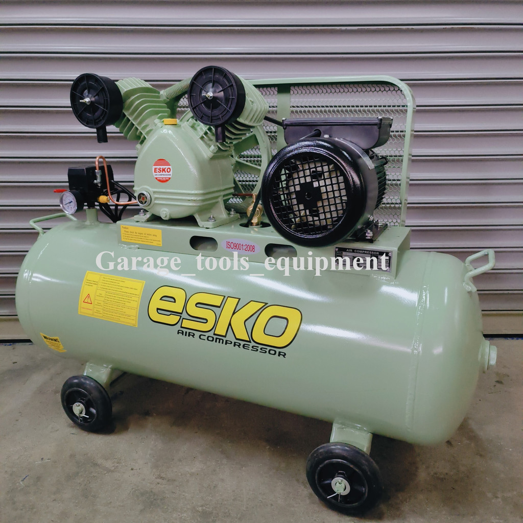 ESKO EK-202 2HP Air Compressor | Single Phase | 100L | 2800Rpm | 8Bar | Shopee Malaysia
