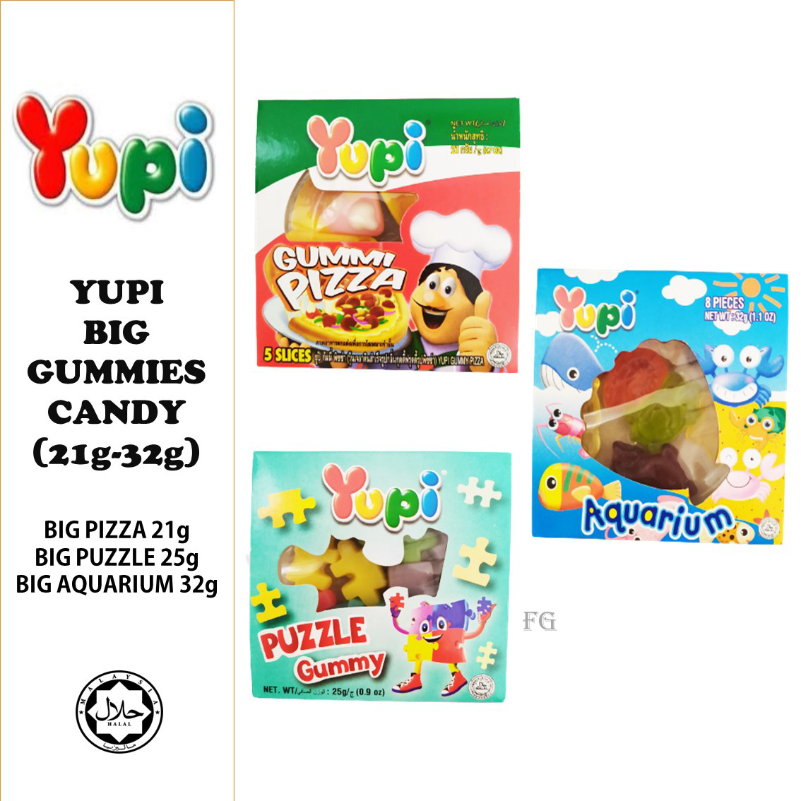 YUPI BIG GUMMIES CANDY (21g-32g) | Shopee Malaysia