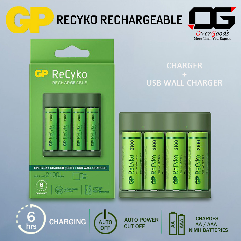 ( NO supply to SABAH & SARAWAK ) GP ReCyko B421 Battery Charger + AA ...