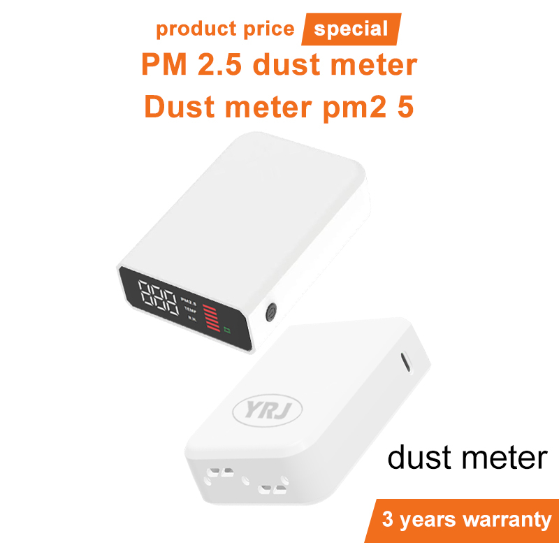 Xiaomi pm2.5 detector Air Quality Monitor Indoor CO2 Detector PM2.5 dust meter, white LED screen ...