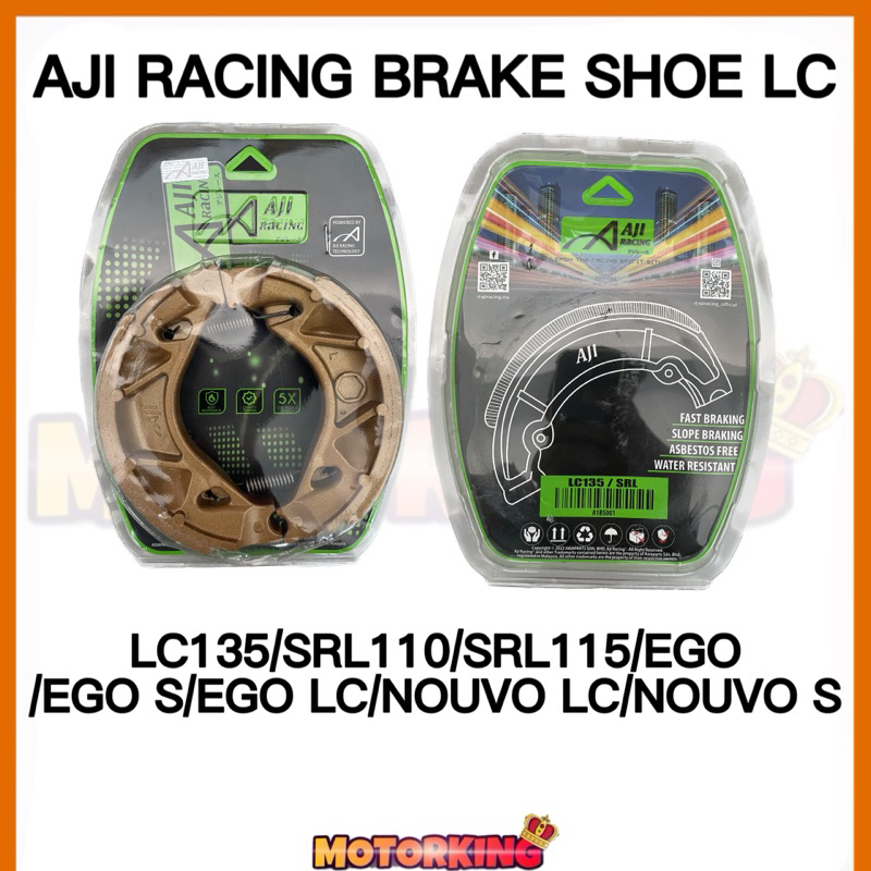 AJI RACING BRAKE SHOE LC135 SRL110 SRL115 EGO EGO S EGO LC NOUVO LC ...