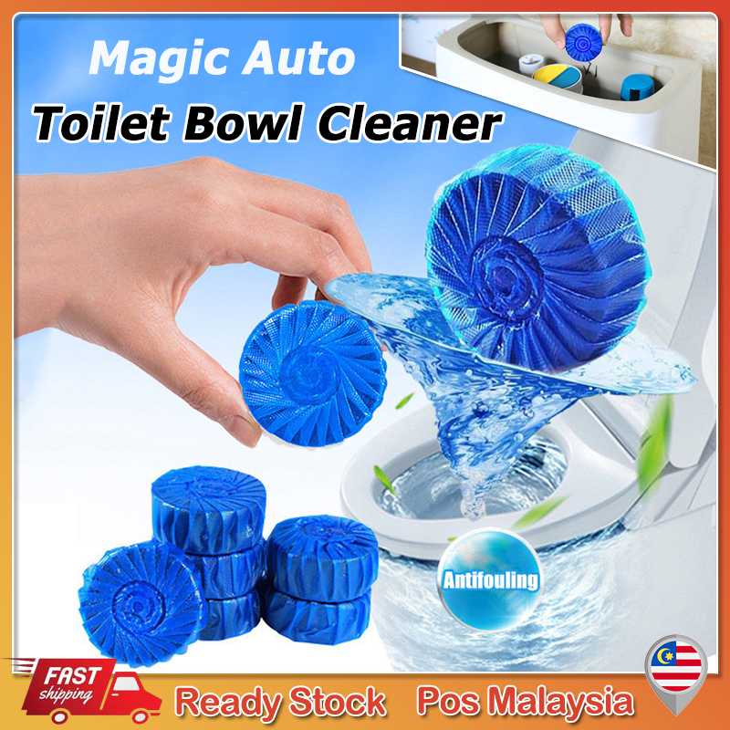 (1 Piece) Magic Auto Toilet Bowl Cleaner Blue Bubble Flush Bathroom ...