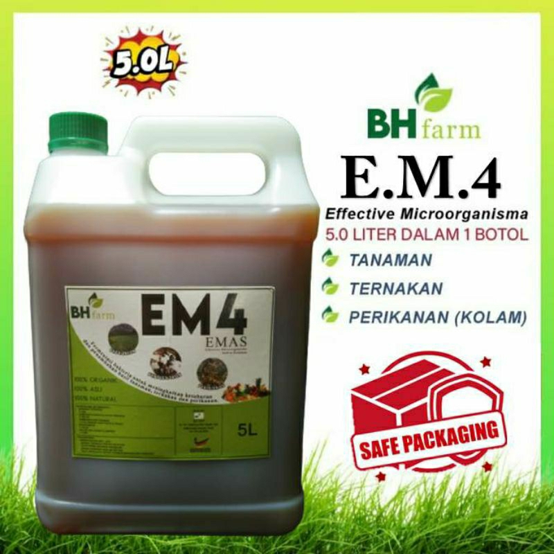 (5LITER) EM AKTIF Effective Microorganisms EM Penternakan EM Perikanan ...