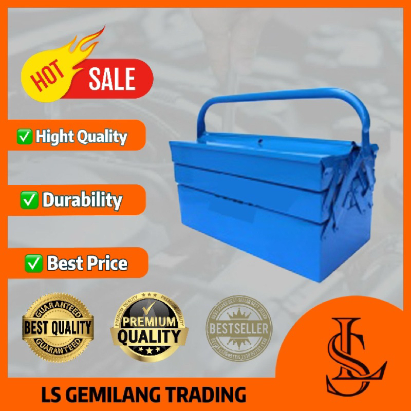 LS GEMILANG MALAYSIA HEAVY DUTY 3 TIERS TOOLS BOX 3 Layer Metal Tool ...