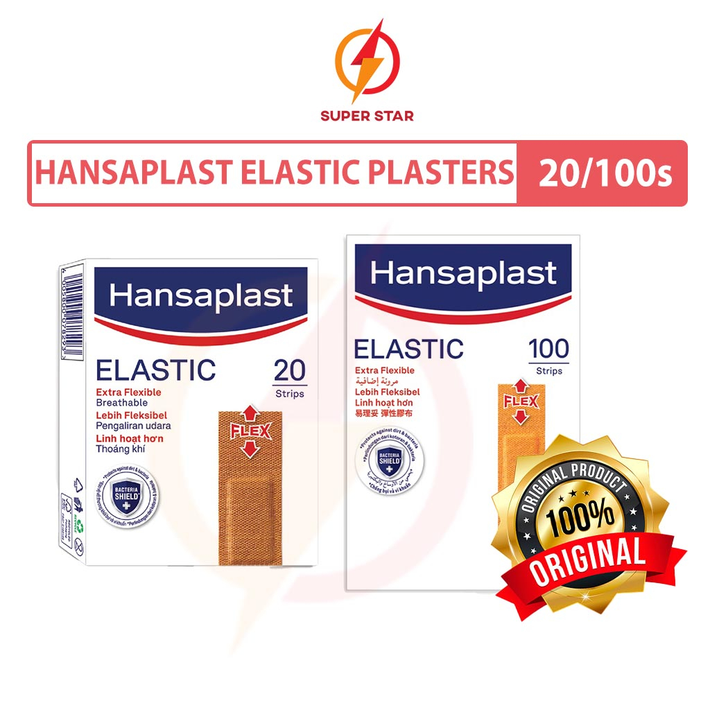 Hansaplast Elastic Fabric Plasters 20s/100s | Shopee Malaysia