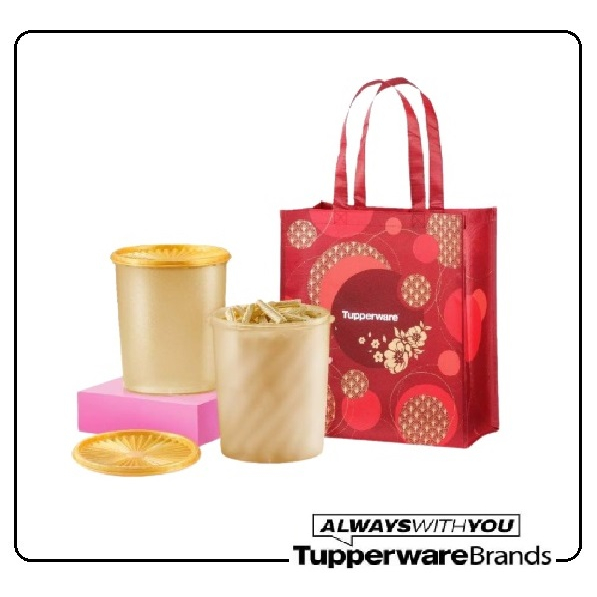 Tupperware Deco Canister (2) 2.8L + Gift bag (1) | Shopee Malaysia