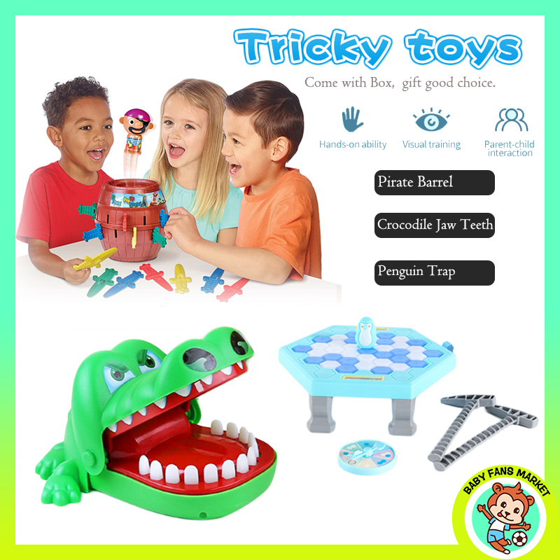 Funny Mini Table Game Crocodile Jaw Tooth Finger Bite Toy For Kids ...