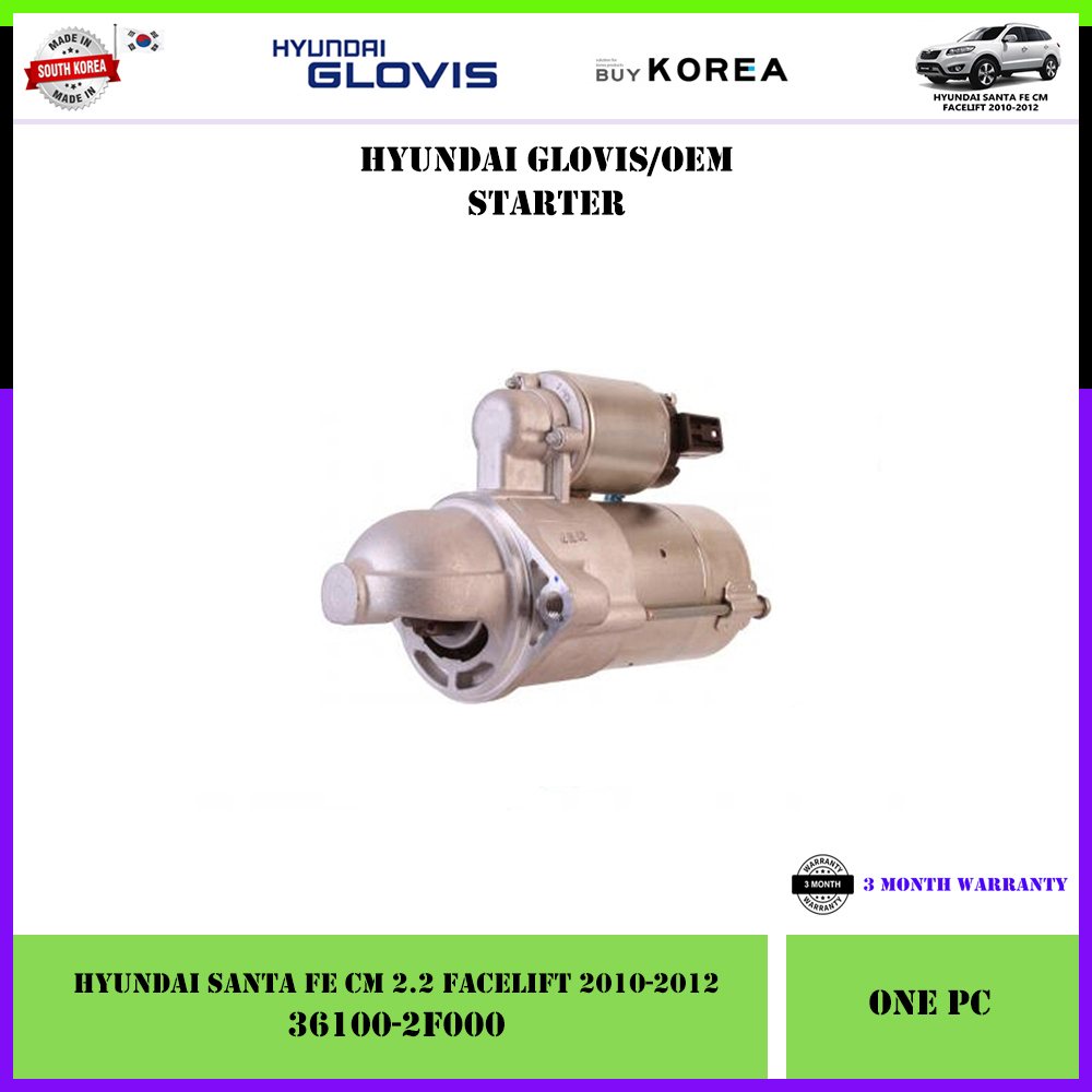 Hyundai Santa Fe CM 2.2 Facelift 2010-2012 Hyundai Glovis Starter ...