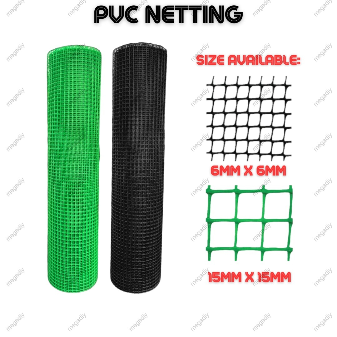 1 Meter PVC Netting / Plastic Gate Guard Climbing Plant Support Garden ...