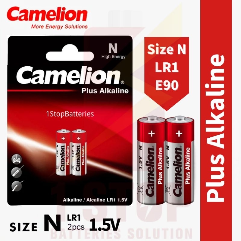 Camelion Size N / E90 / LR1 Plus Alkaline Battery 1.5V, High Energy ...