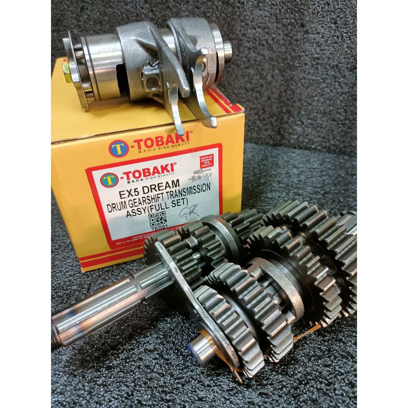 ORIGINAL TOBAKI HONDA EX5 DREAM ENGINE GEAR TRANSMISSION+DRUM GEARSHIFT ...