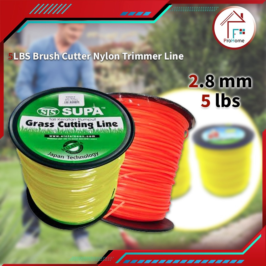 5LBS BRUSH CUTTER NYLON TRIMMER LINE / 2KG NYLON GRASS TRIMMER LINE / SPOOL STRING / TALI MESIN ...