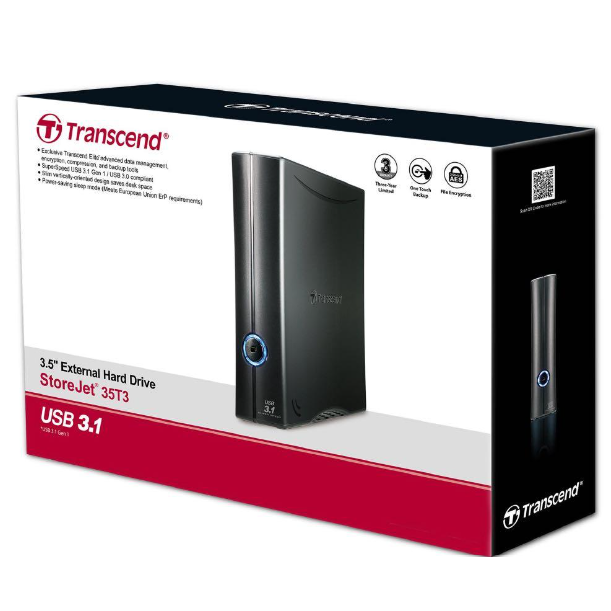 TRANSCEND STOREJET 35T3/ Cloud 110N 4TB 8TB 3.5" USB3.0 EXTERNAL HDD (TS4TSJ35T3 TS8TSJ35T3 ...