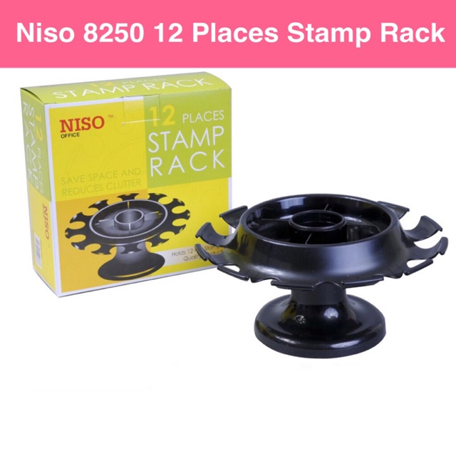 Niso Rubber Stamp Rack Holder 12 places ( 1 pcs price ) | Shopee Malaysia