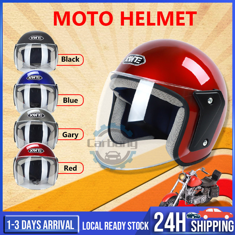Motorcycle Helmet Motorbike Half Helmet Motor Helmet Half Topi Keledar ...