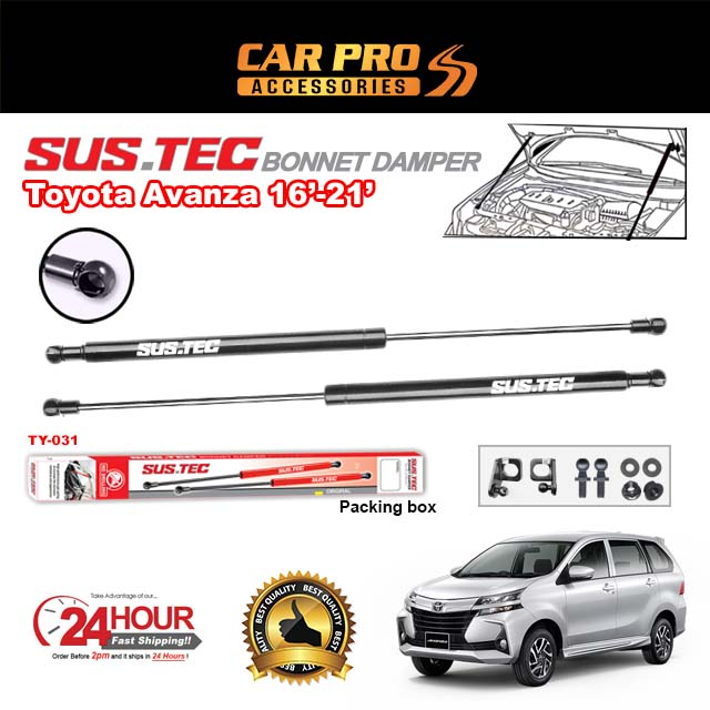 Toyota Avanza 2016 - 2021 Sustec Front Hood / Bonnet Damper Bonnet Gas ...