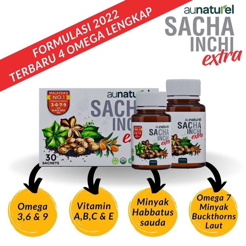 [READYSTOCK] AU NATUREL SACHA INCHI CAPSULES SACHA INCHI EXTRA ORIGINAL ...