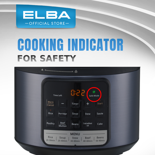 ELBA Electric Pressure Cooker EPC-N4062(BL) - Various Cooking Function ...