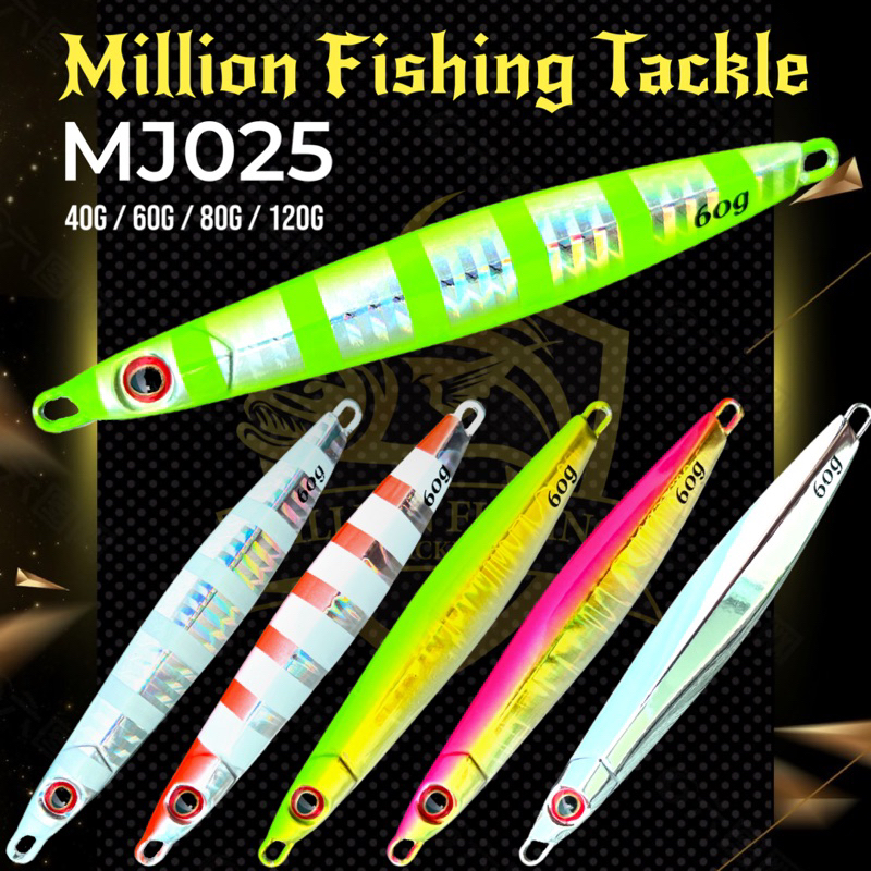 Umpan Jig Tenggiri MJ025 Legend Jig Metal Jig Lure 40/60/80/120g Chrome ...