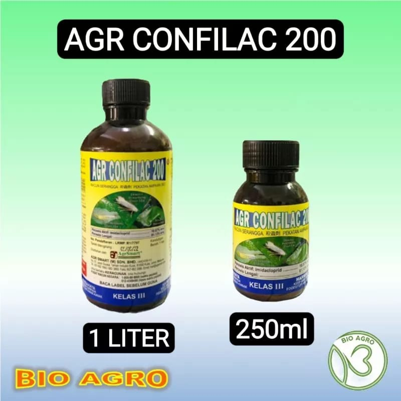 AGR CONFILAC 200 / Racun Ulat / Ulat Pelombong Daun 1L & 250ml | Shopee ...