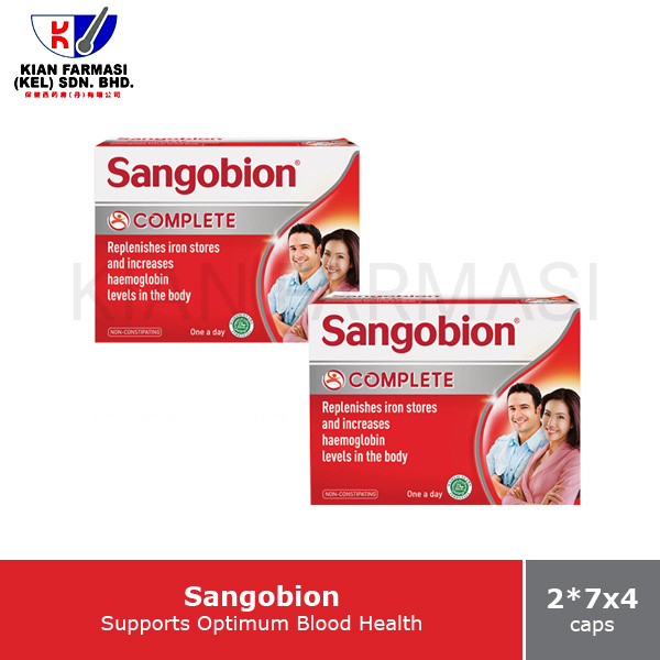 [PROMO PACK] Sangobion Complete (28'sx2) FREE 2x Cebion Vit C 1000mg 10 ...
