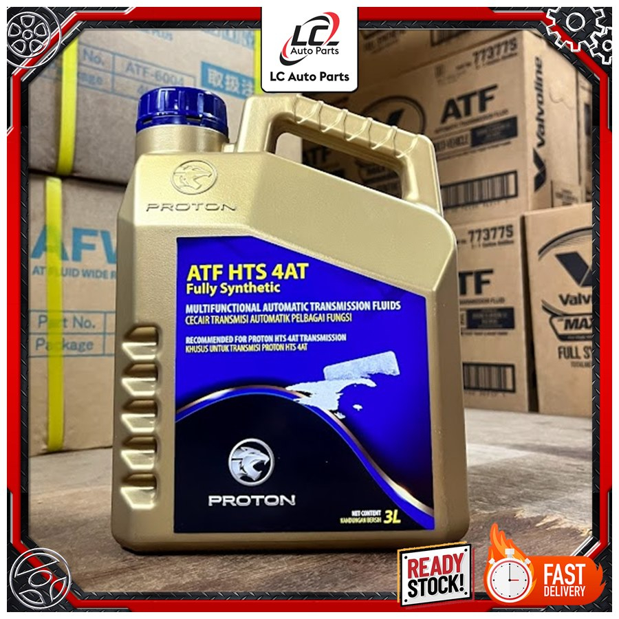 PROTON ATF HTS 4AT FULLY SYNTHETIC // New Saga Minyak Auto Gearbox Automatic Transmission Fluids ...