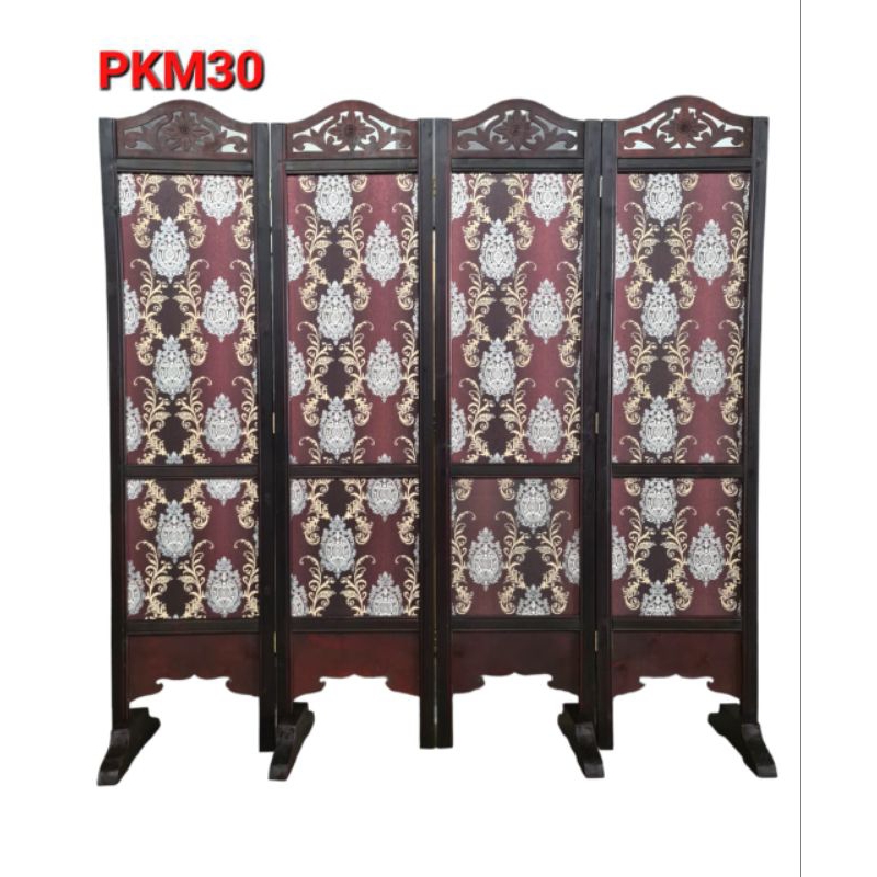 PARTITION 4 PANEL SOLID WOOD/ PEMBAHAGI RUANG KAYU KUKUH | Shopee Malaysia