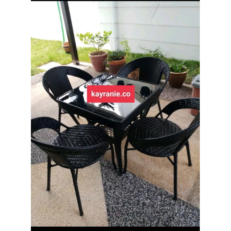 GARDEN SET/COFFEE TABLE/KERUSI & MEJA KOPI/KERUSI LAMAN SANTAI 5in1 ...