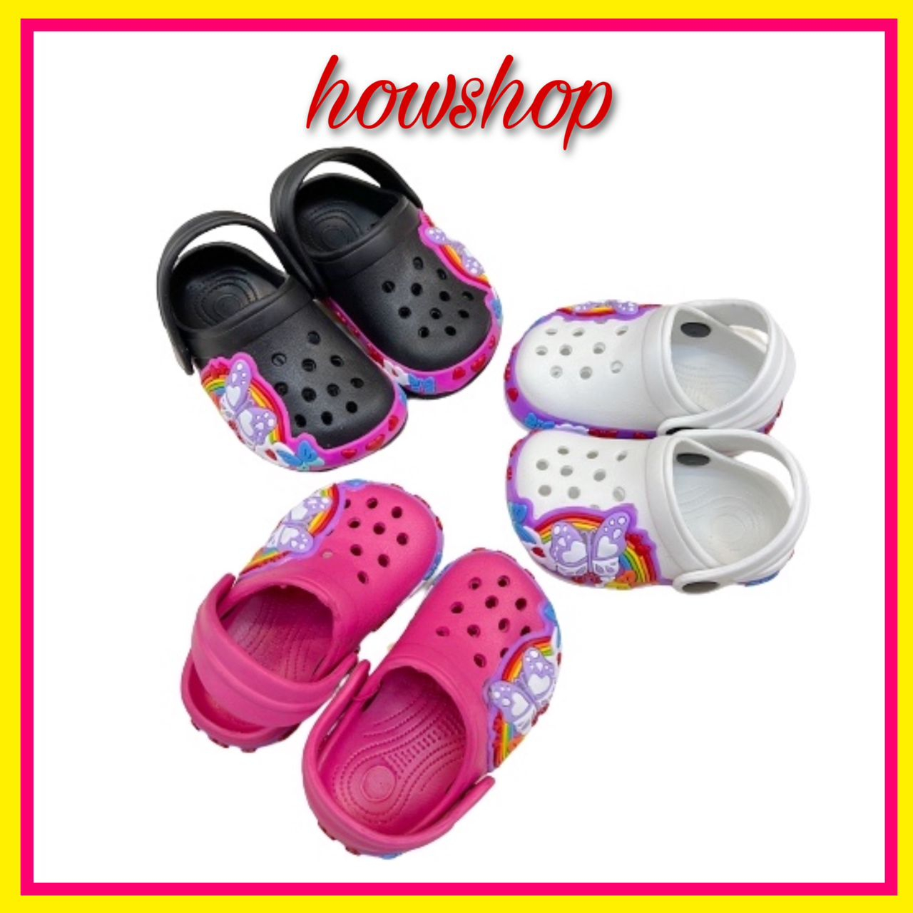 Howshop LED Crocs Kids Cartoon Kids Slipper Sandals / Selipar LED Clogs ...