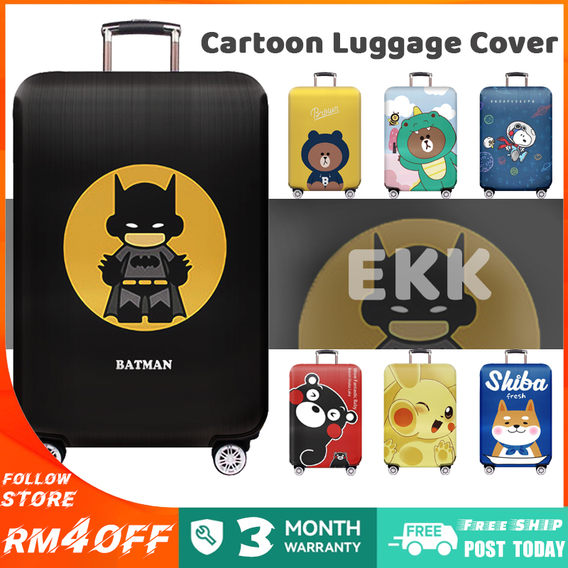 【EKK 24H SHIP】Bagasi Luggage Protector Cover Cartoon Superhero Suitcase ...