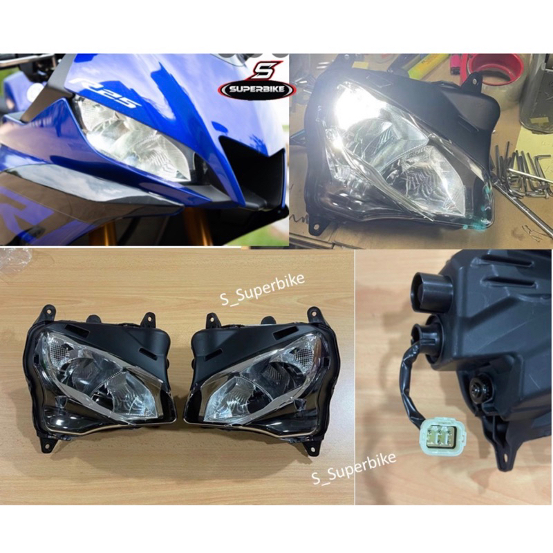 R25 R3 V1 OLD YZF-R2 R25M FIRST MODEL HEAD LAMP R25 V2 ASSY UNIT ...