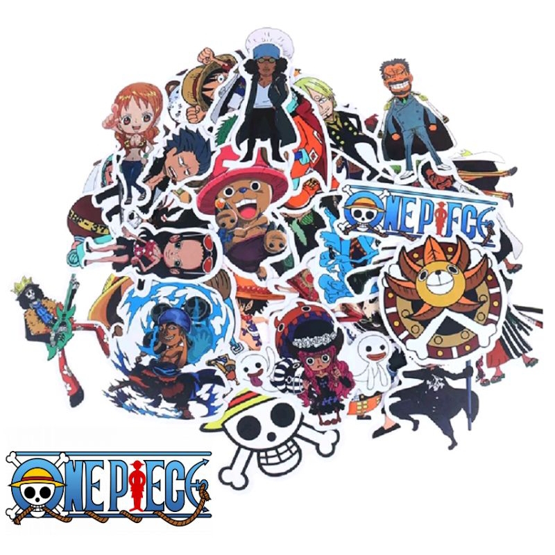50 pcs One Piece Sticker Anime Paper Stickers | Shopee Malaysia