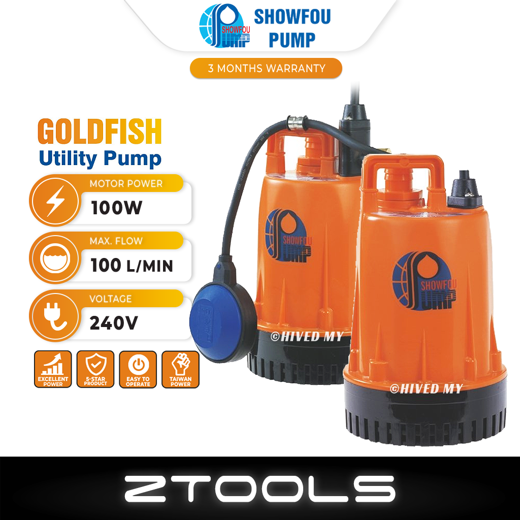 (Taiwan) Showfou 100W & 200W Submersible Pump GF-100N & GFA-100N | Fish ...